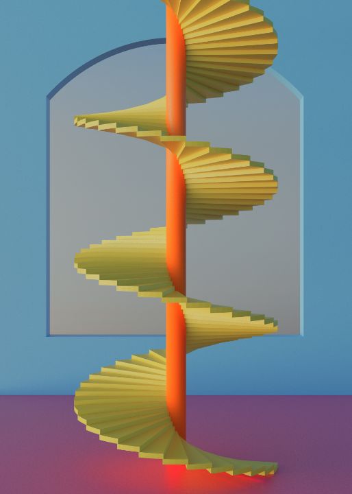 Colorful Room 3D Surrealism Render - Rizky Art - Digital Art, Fantasy ...