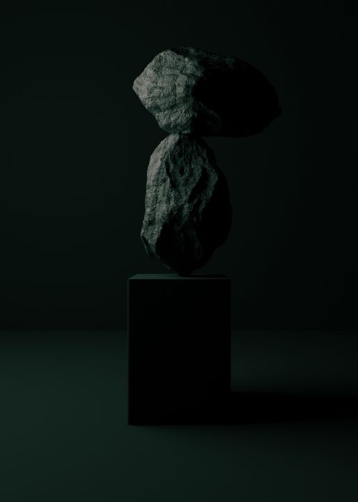 Rock Calm 3D Surrealism Render Art - Rizky Art - Digital Art & AI ...