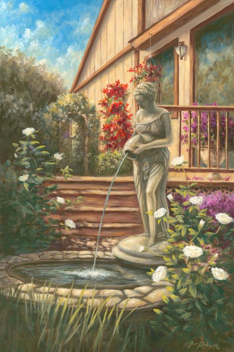 Fountain Lady - Jose Rodriguez Art & Photography - Paintings & Prints ...