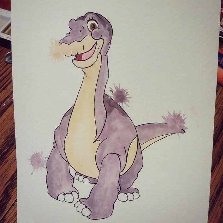 Little Foot Fan art - Art By Sam - Paintings & Prints, Entertainment ...