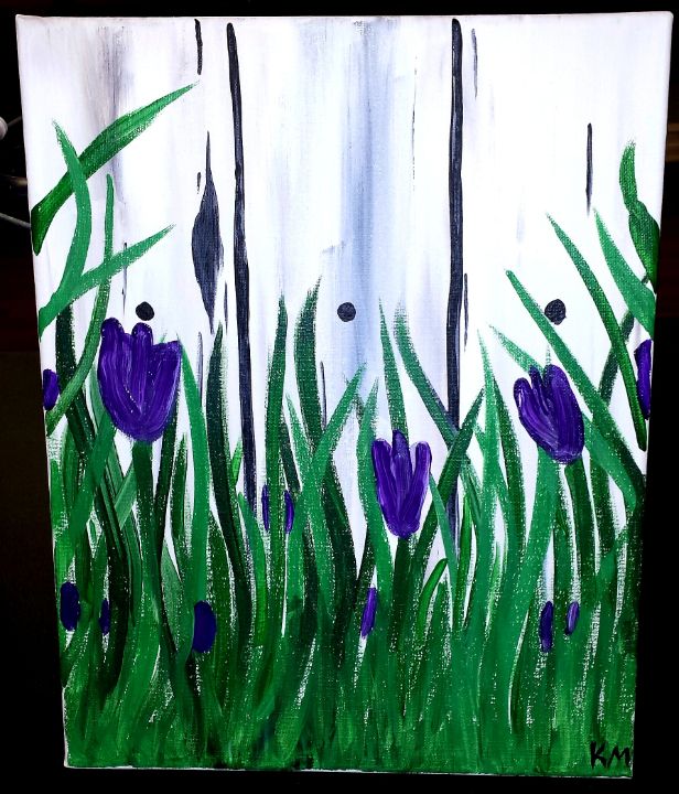 Indigo Tulip - Chrystal's Creations - Paintings & Prints, Flowers ...