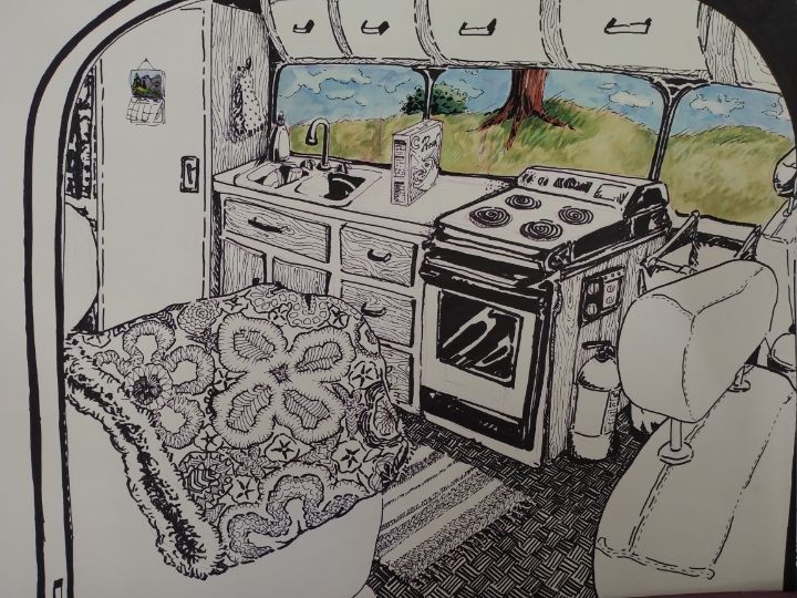 RV Inside - BJ Rippe - Drawings & Illustration, Landscapes & Nature ...