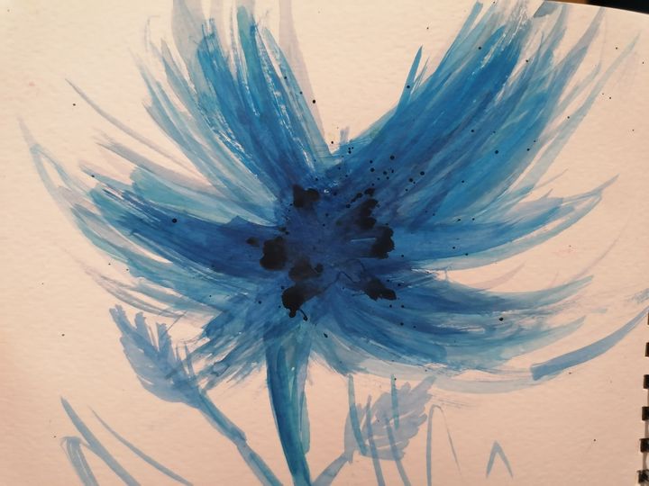 Blue Rememberence - Robyn Wheeler - Paintings & Prints, Abstract ...