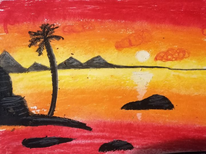 Oily Malibu - Robyn Wheeler - Drawings & Illustration, Landscapes ...