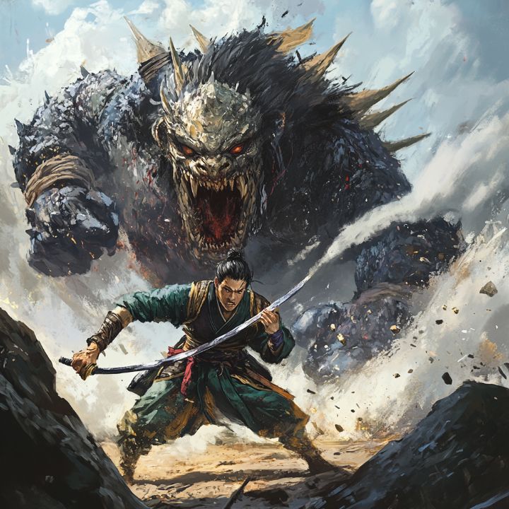 Boulder Monster - Big Sketch - Digital Art & AI, Fantasy & Mythology ...