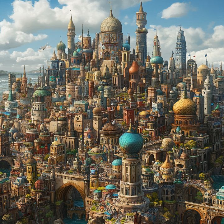 Perfect City - Big Sketch - Digital Art & AI, Buildings & Architecture ...