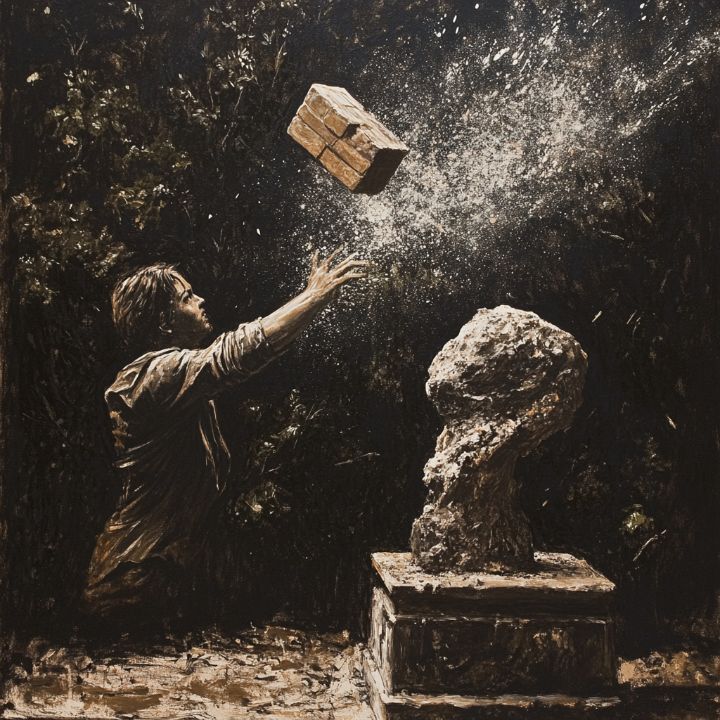 Laying Bricks - Big Sketch - Digital Art & AI, Abstract, Man-made ...