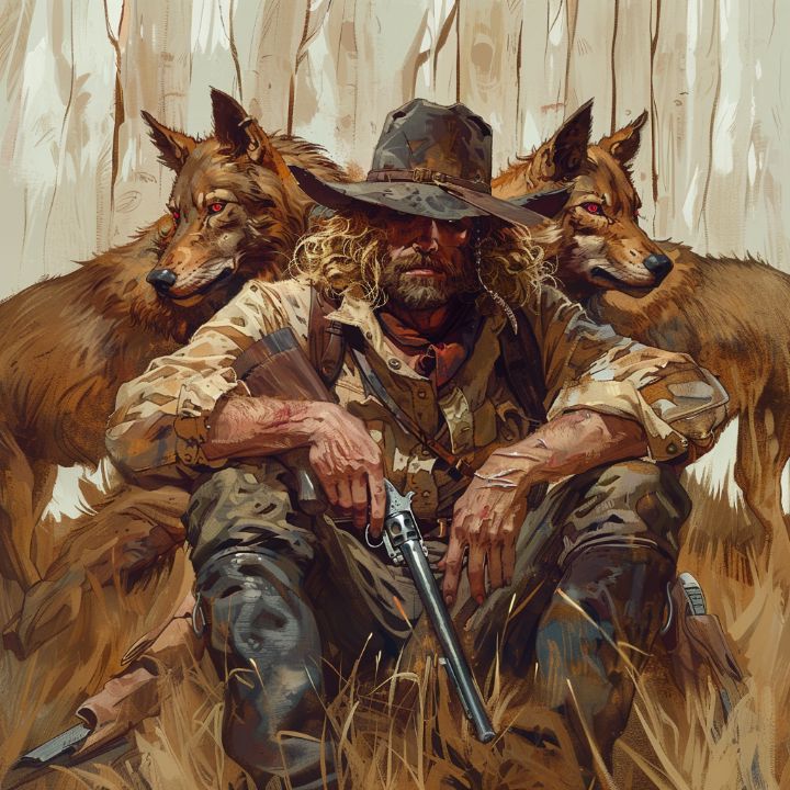 Two Wolves - Big Sketch - Digital Art & AI, People & Figures, Portraits ...