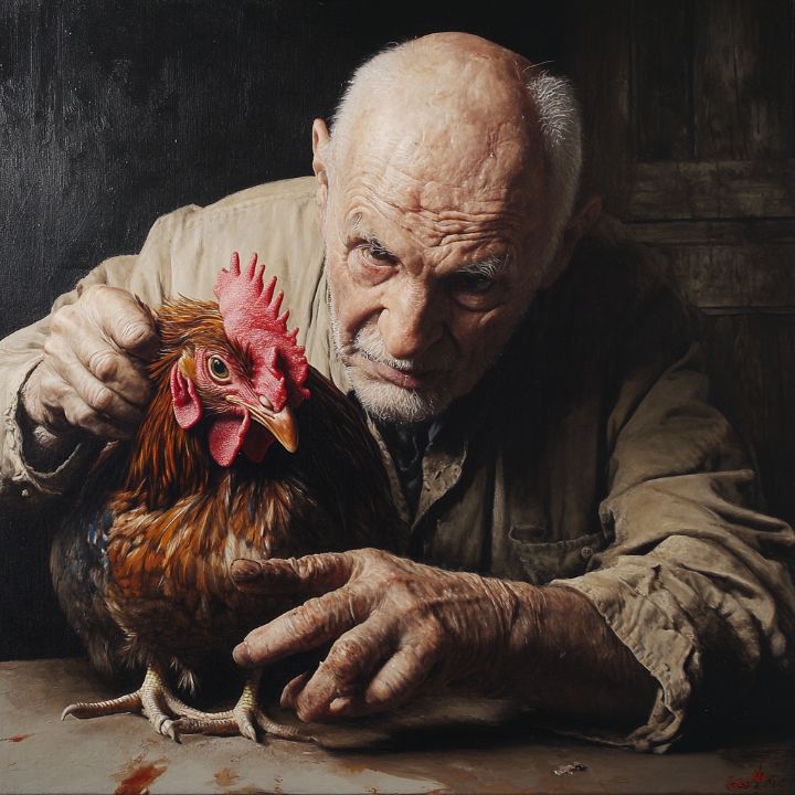 Chicken Man - Big Sketch - Digital Art & AI, Humor & Satire, People ...