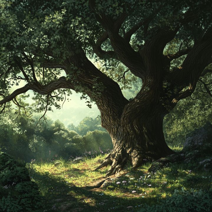 Shady Tree - Big Sketch - Digital Art & AI, Flowers, Plants, & Trees ...