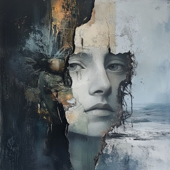 Glimpse - Big Sketch - Digital Art & AI, Abstract, Figurative - ArtPal