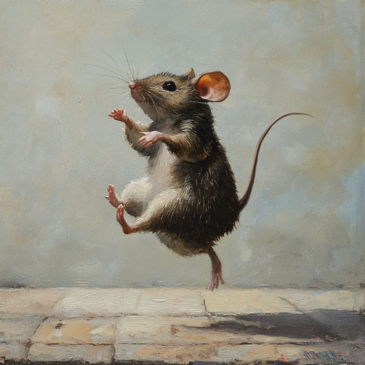 Mouse Dance - Big Sketch - Digital Art & AI, Animals, Birds, & Fish ...