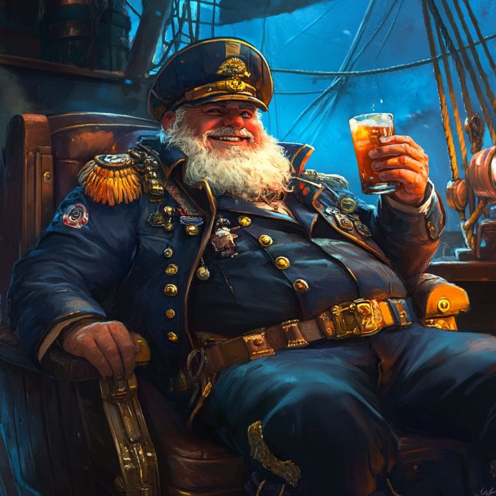 The Ocean's Call - Big Sketch - Digital Art & AI, People & Figures, Occupations, Sailor ...