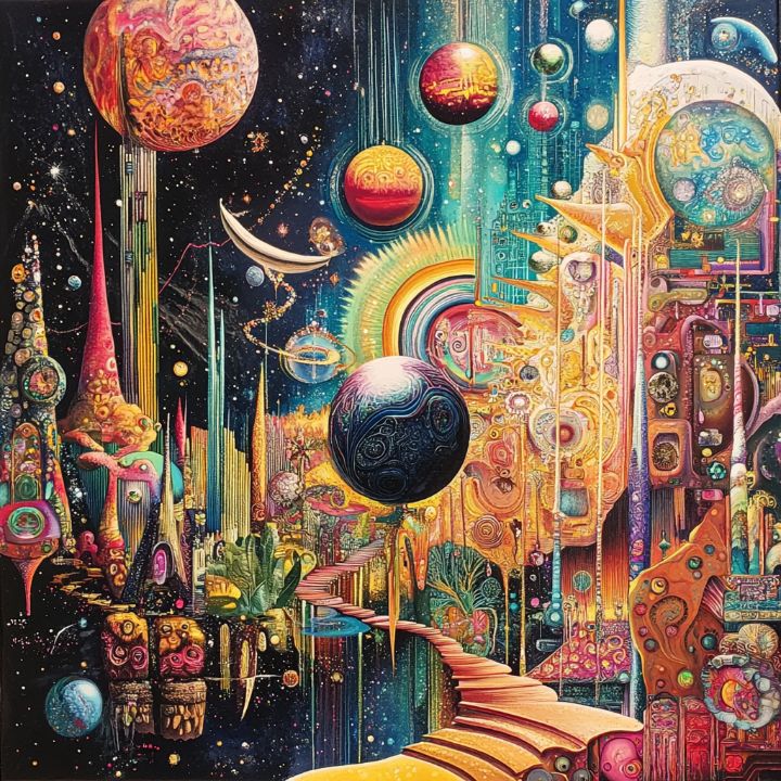 Path - Big Sketch - Digital Art & AI, Abstract, Irregular Forms - ArtPal