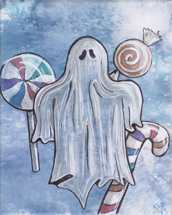Candy Ghost - Glitter and Nightmares - Paintings & Prints, Fantasy ...