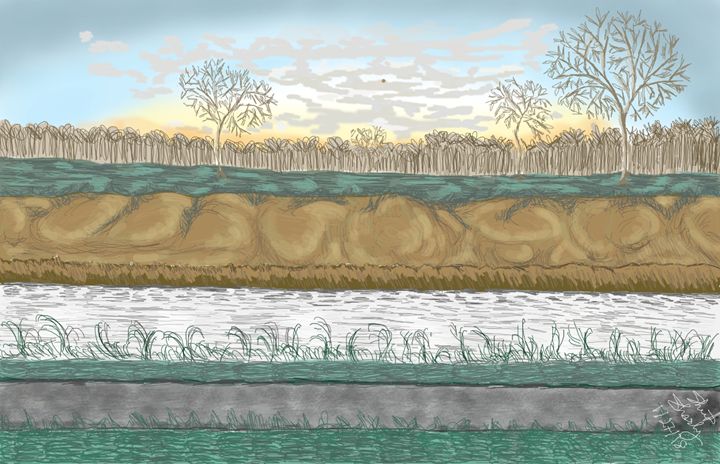 A river by the road - Shade Gallery (Sherif Shazly) - Digital Art & AI ...