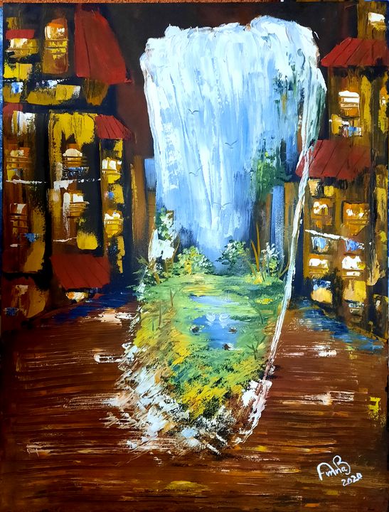 Reflection - LIFE ON CANVAS - Paintings & Prints, Abstract, Landscape ...