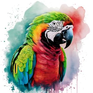 Coloring Flower Watercolor Painting - Deva-Glow - Digital Art & AI ...