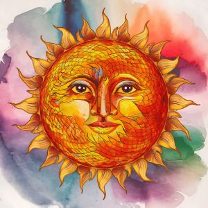 Coloring Flower Watercolor Painting - Deva-Glow - Digital Art & AI ...