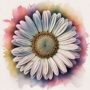 Coloring Flower Watercolor Painting - Deva-Glow - Digital Art & AI ...