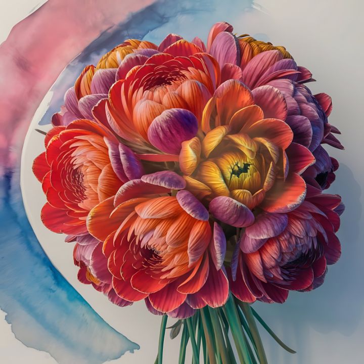 Flower water color painting - ePulse - Paintings & Prints, Flowers ...