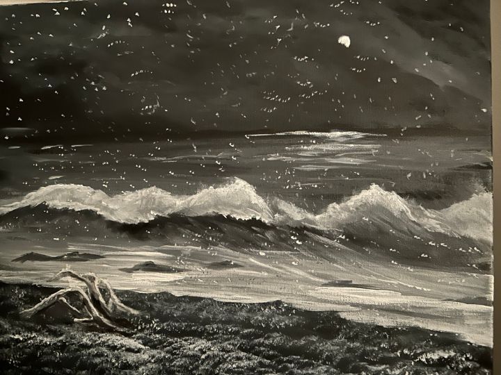 Snow on the Beach - DeMauro Fine Art - Paintings & Prints, Landscapes ...