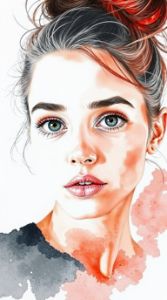 Ethereal Reflection - MarieN - Digital Art & AI, People & Figures, Portraits, Female - ArtPal