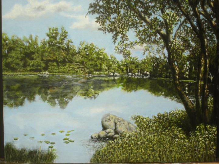 Fishing place. - Paul McCall - Paintings & Prints, Landscapes & Nature ...