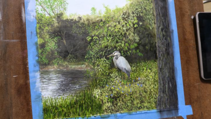 Crane - Paul McCall - Paintings & Prints, Animals, Birds, & Fish, Birds ...