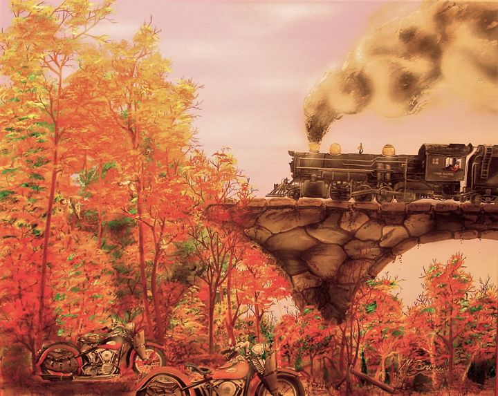 Fall Run, By Mark Brown - Classic360arts - Paintings & Prints ...