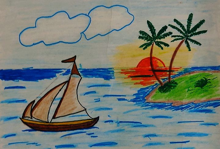 The lonely Island - The Gallery of Art - Drawings & Illustration ...