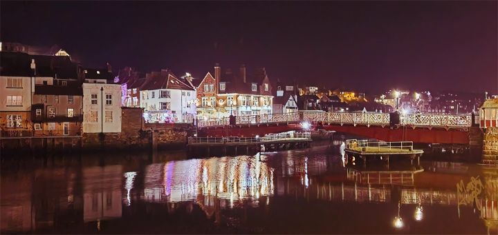Midnight Reflections Whitby - AMImages - Digital Art & AI, Buildings ...