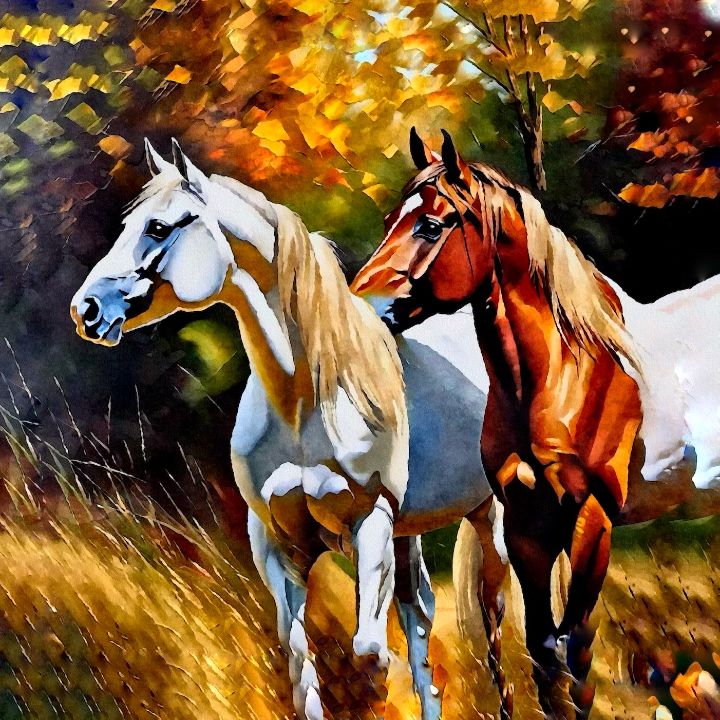 Two of a kind - Art By Jennifer Thomas Spettigue - Paintings & Prints ...