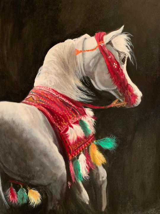 Prancing King - Art By Jennifer Thomas Spettigue - Paintings & Prints ...