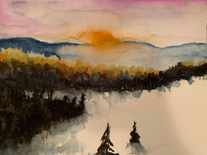 The sunsets - Art By Jennifer Thomas Spettigue - Paintings & Prints ...