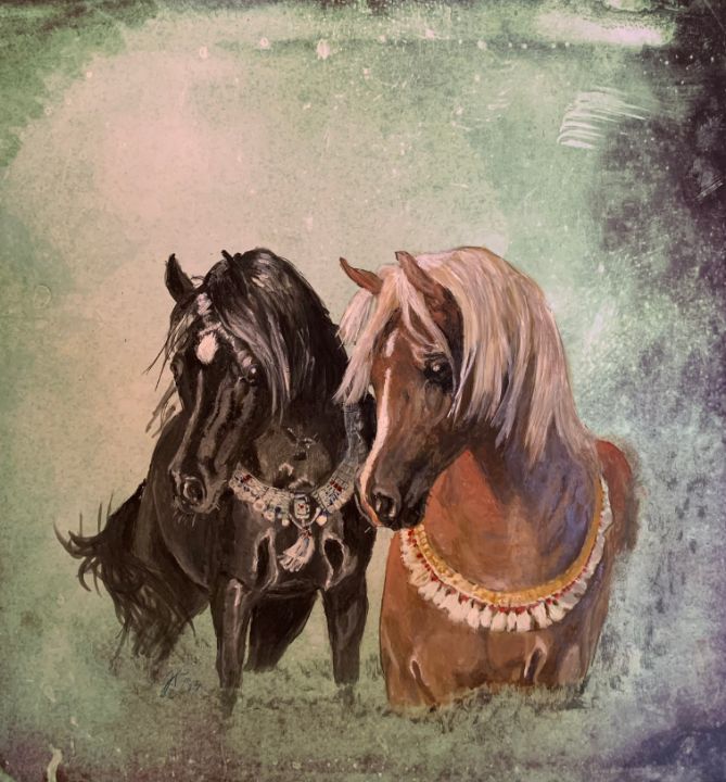 Majors and Metra - Art By Jennifer Thomas Spettigue - Paintings ...