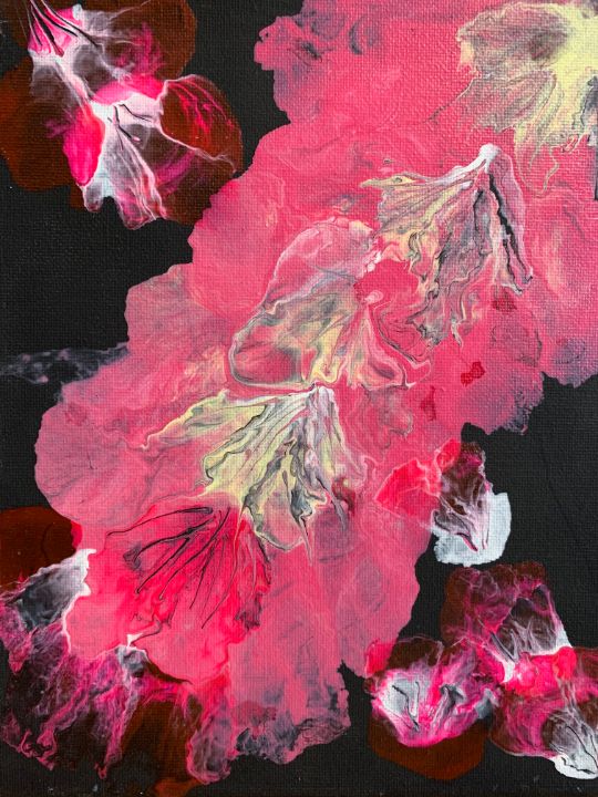 Pink Blooms - Art By Jennifer Thomas Spettigue - Paintings & Prints ...