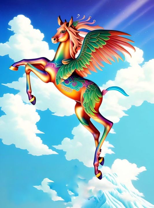 Pretty Pegasus - Art By Jennifer Thomas Spettigue - Digital Art ...