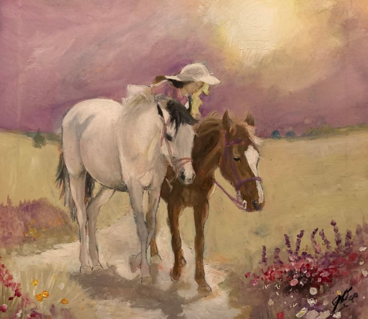 Leading Day - Art By Jennifer Thomas Spettigue - Paintings & Prints ...