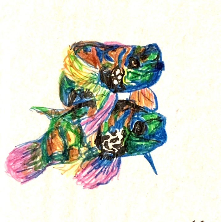 Mandarin Mates - Art By Jennifer Thomas Spettigue - Paintings & Prints ...