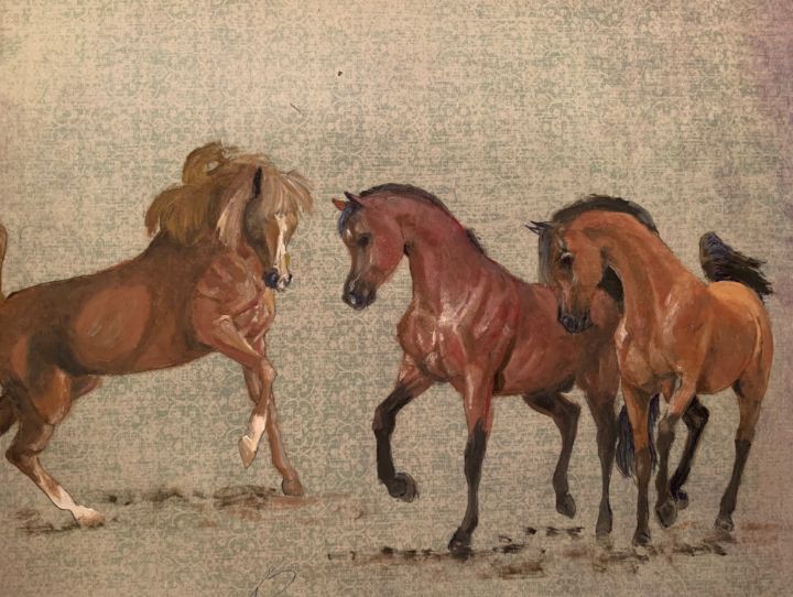 Red Trio - Art By Jennifer Thomas Spettigue - Paintings & Prints ...