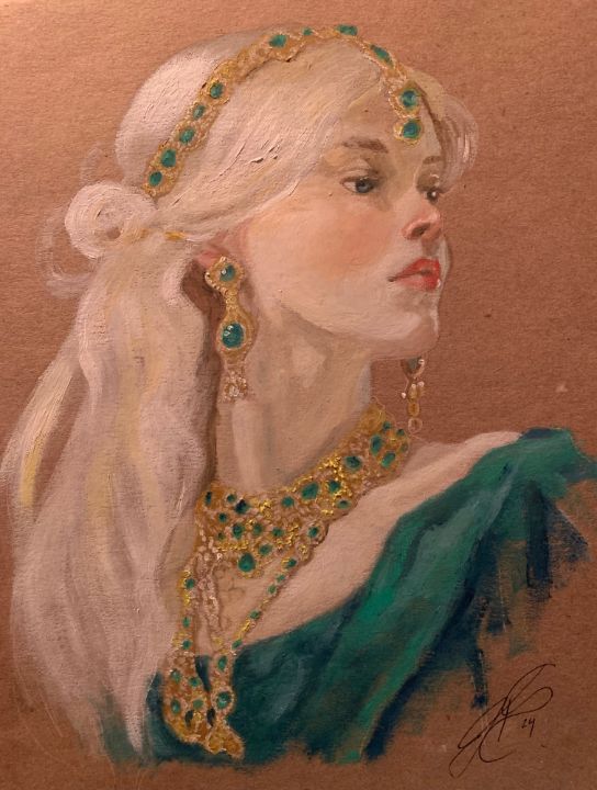 Princess - Art By Jennifer Thomas Spettigue - Paintings & Prints ...