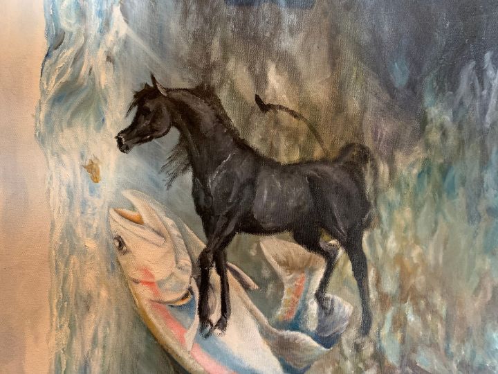 The trout and the black - Art By Jennifer Thomas Spettigue - Paintings ...