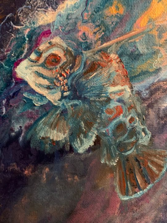 Mandarin paint pour - Art By Jennifer Thomas Spettigue - Paintings ...