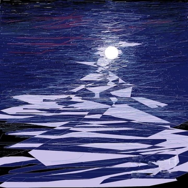 Moon on Water - Art By Jennifer Thomas Spettigue - Paintings & Prints ...
