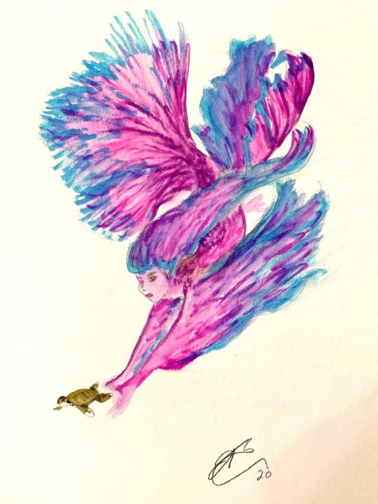 Betta Maiden - Art By Jennifer Thomas Spettigue - Paintings & Prints ...