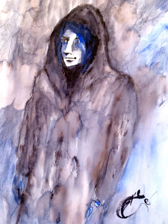 Mystery Man - Art By Jennifer Thomas Spettigue - Paintings & Prints ...