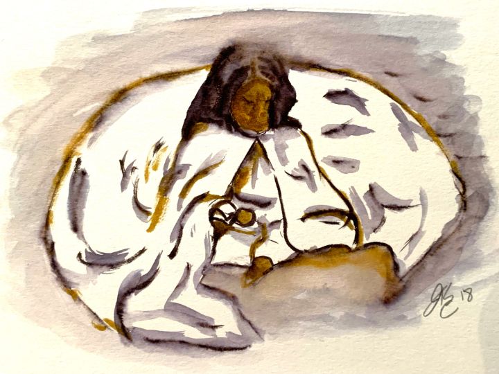 Story Teller - Art By Jennifer Thomas Spettigue - Paintings & Prints ...