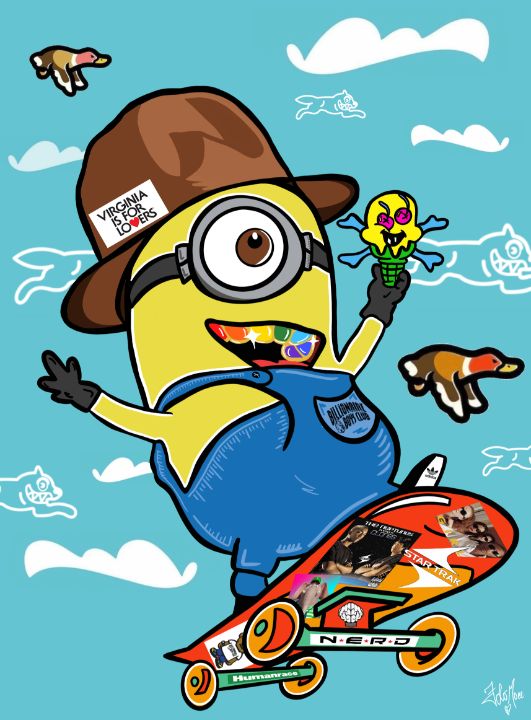 Pharrell’s Birthday Card ‘22 - Ky’s Klassix - Paintings & Prints ...