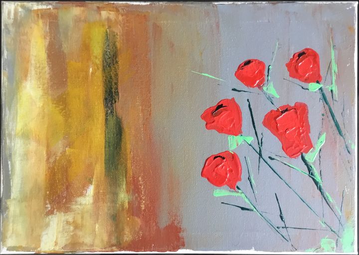 Roses - The Fifth Column - Paintings & Prints, Abstract, Movement - ArtPal
